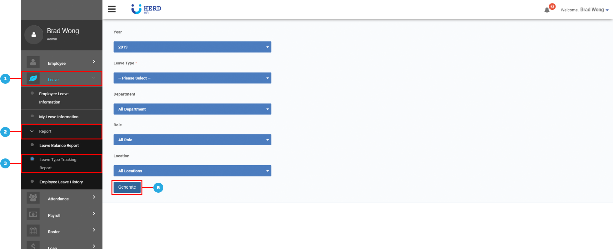 SG 6.6: How to generate Leave Reports? – HerdHR