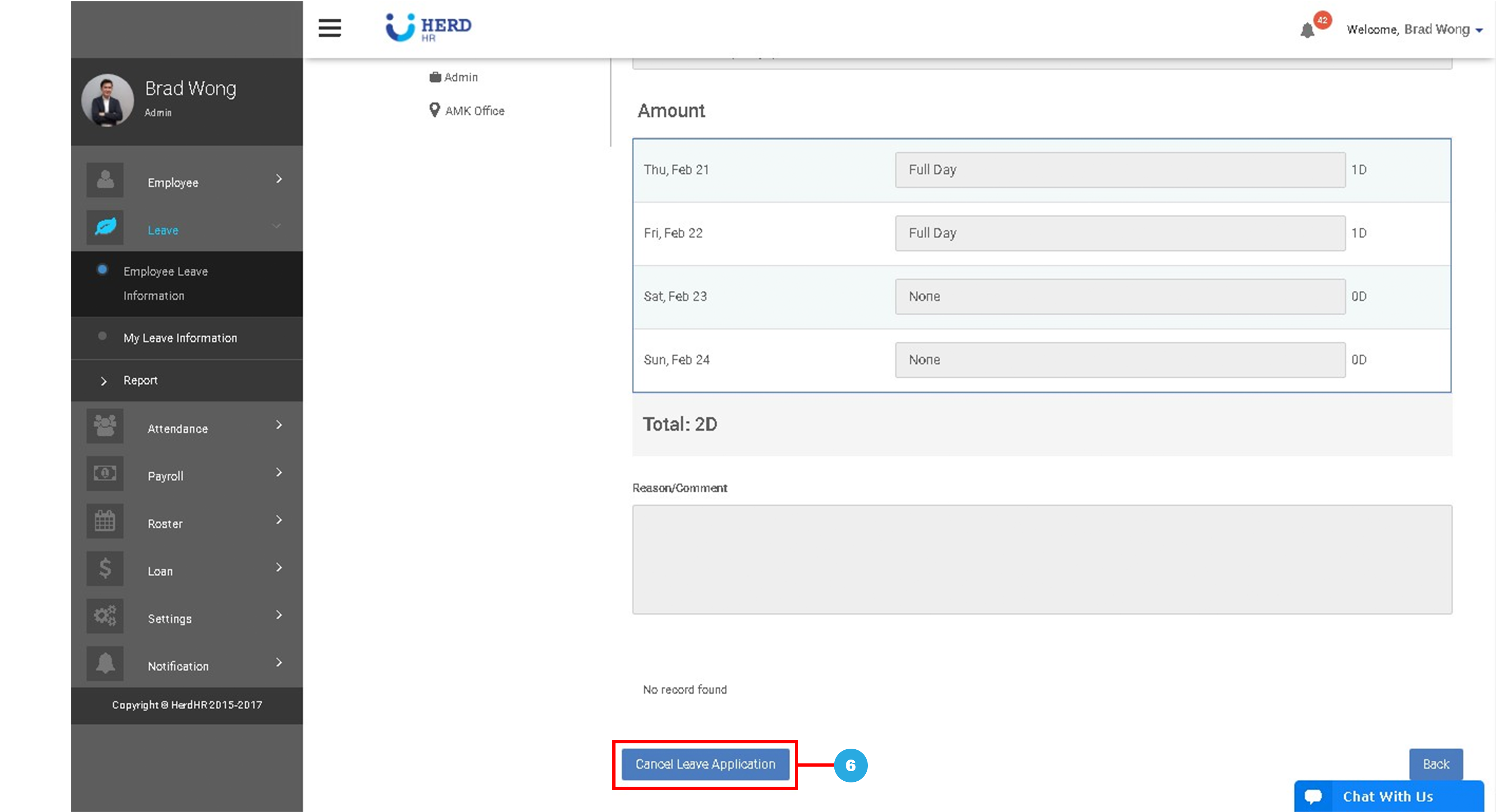 MY 6.5: How to cancel Leave via Herd WEB? – HerdHR